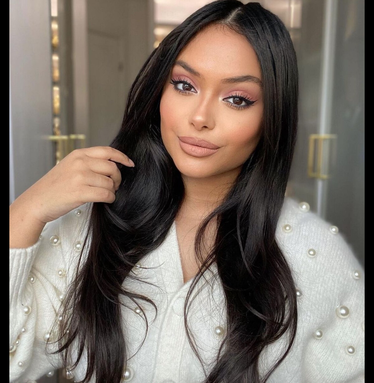 Photo : Afshan Azad sur Instagram. Le 10 avril 2021. - Purepeople