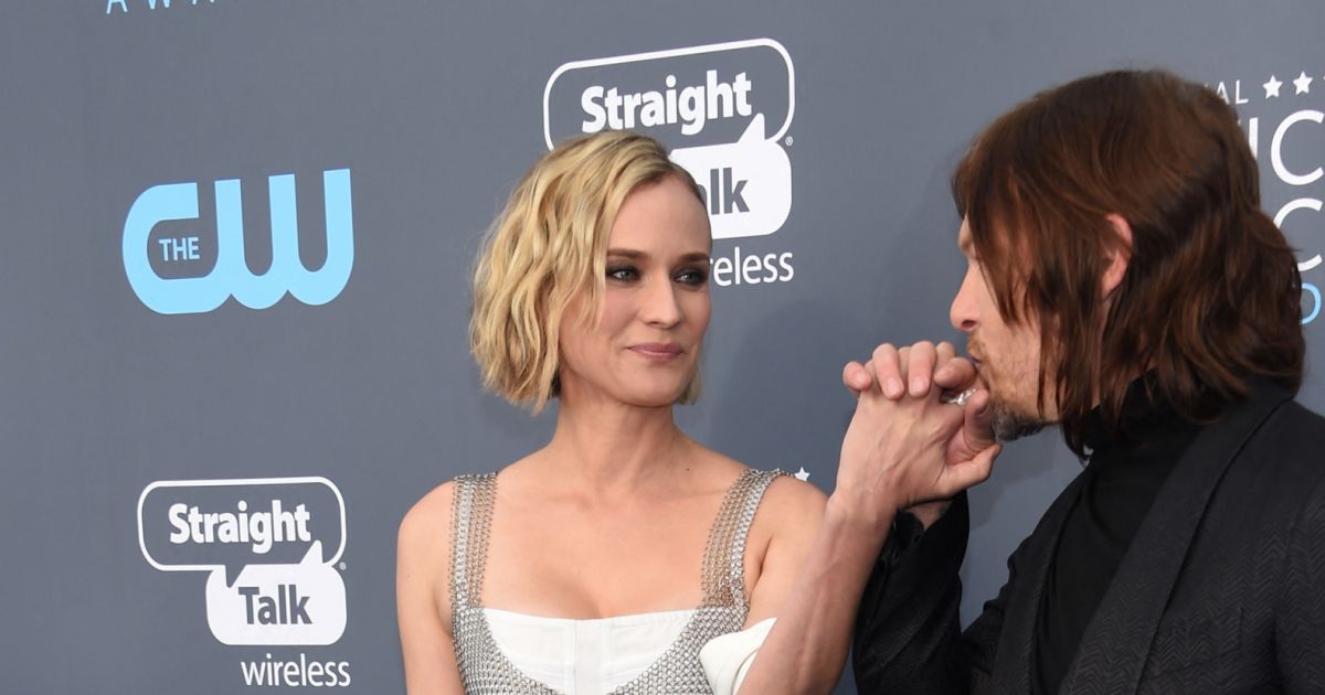 Diane Kruger et son compagnon Norman Reedus lors des 23ème Critics ...