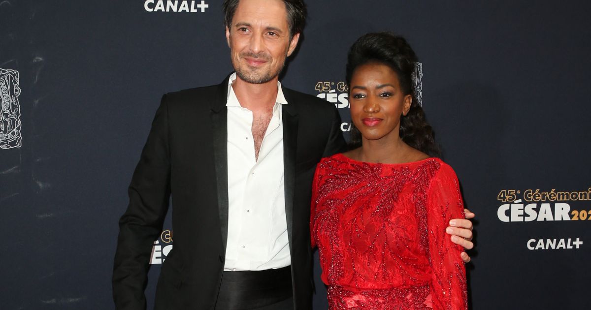 Vincent Cerutti et sa compagne Hapsatou Sy lors du photocall lors de la ...