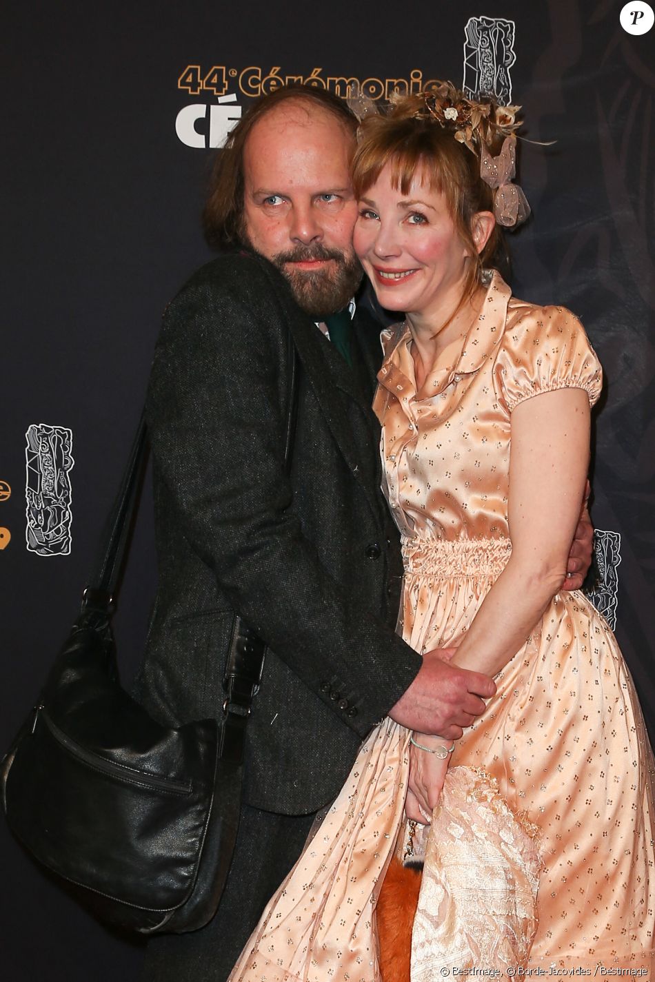 Julie Depardieu et son compagnon Philippe Katerine - Photocall de la 44ème cérémonie des César à ...