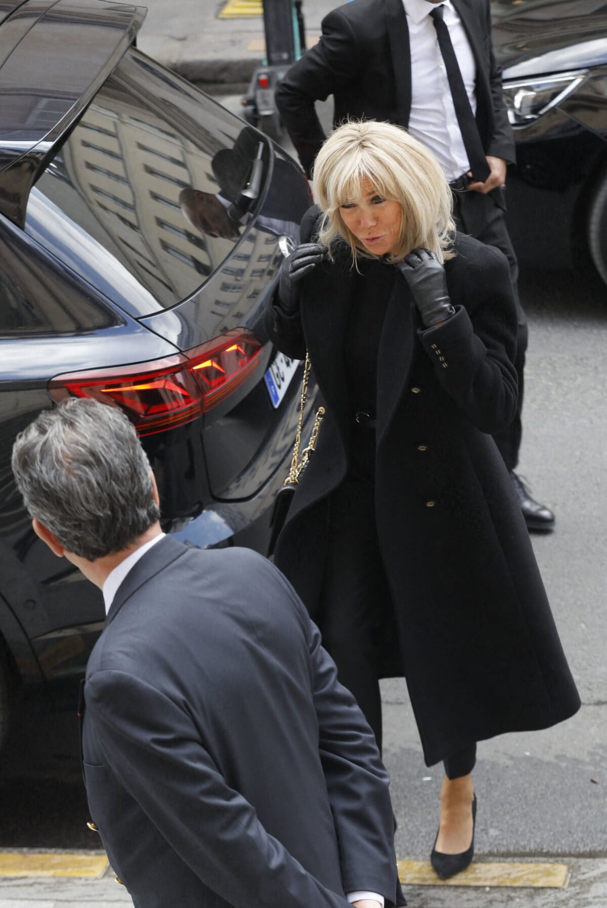 Photo : Exclusif - La première dame Brigitte Macron et José Pietroboni ...
