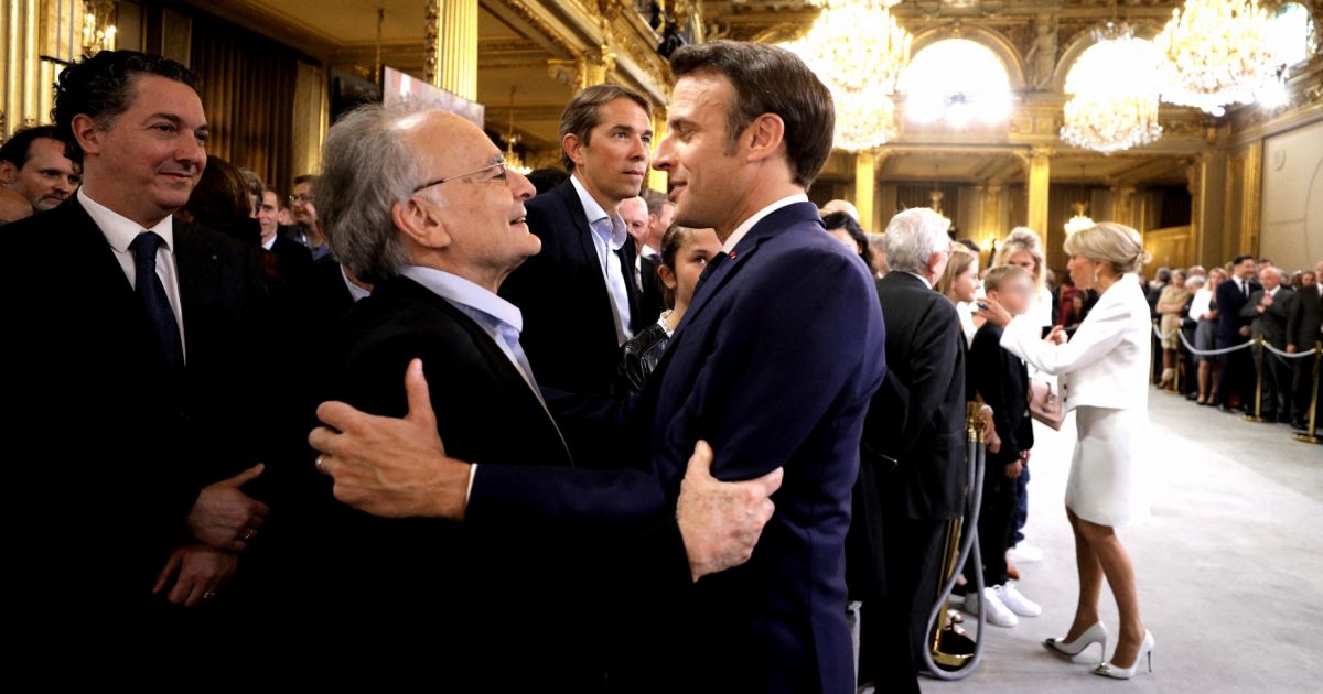 Guillaume Gallienne, Jean-Michel Macron et son fils Emmanuel Macron ...