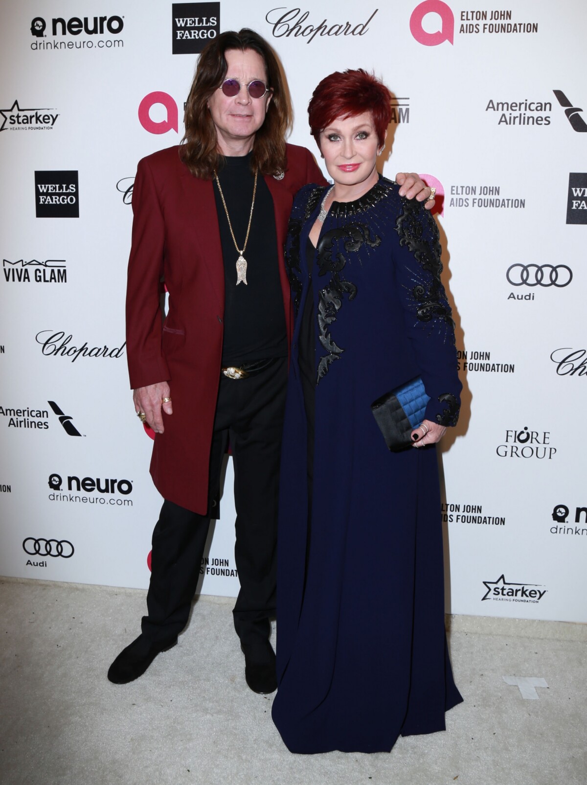 Photo : Ozzy Osbourne et sa femme Sharon Osbourne - Soirée "Elton John ...