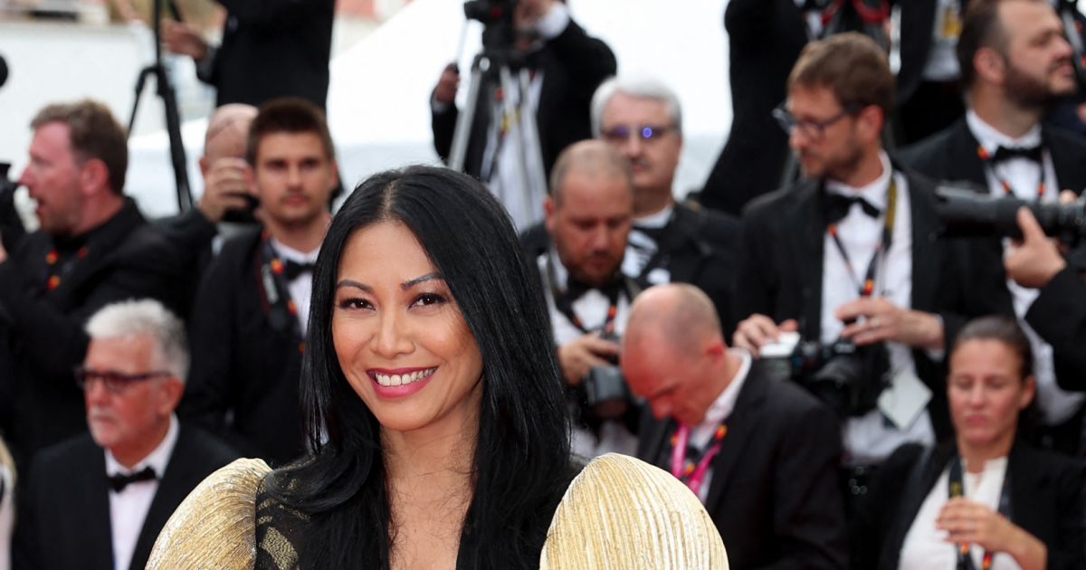 Anggun (habillée en On Aura Tout vu) - Montée des marches du film Top ...