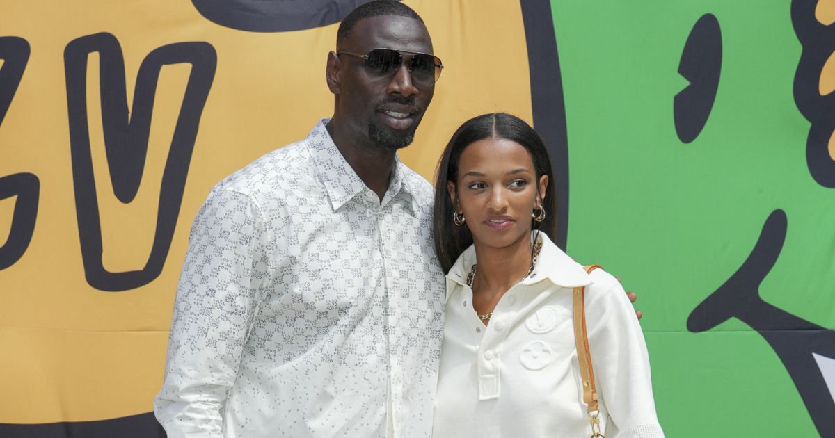Omar Sy et sa fille Selly Sy - Photocall du défilé de mode Hommes Louis ...