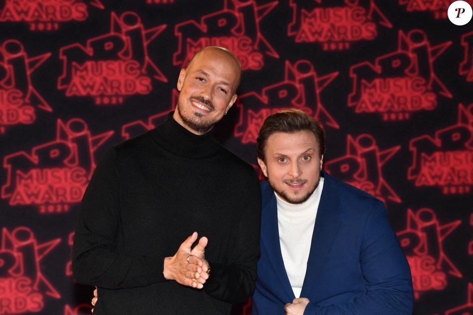 McFly (David Coscas) et Carlito (Raphaël Carlier) lors de la 23ème édition des NRJ Music Awards ...