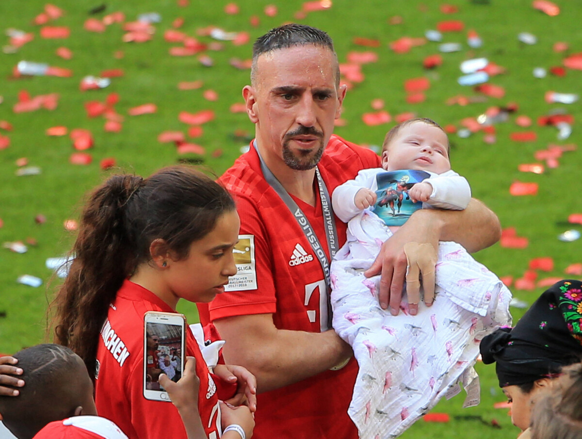 Photo : Franck Ribery et sa fille Keltoum - Franck Ribéry célèbre le ...