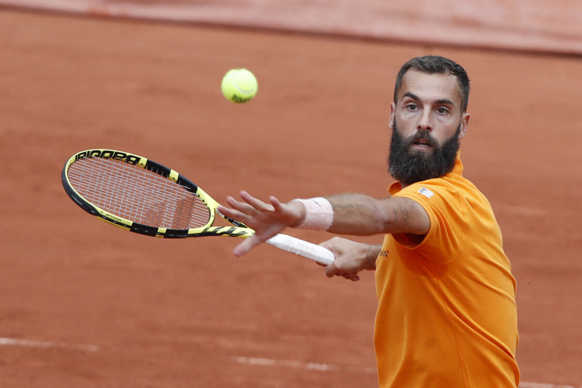 Photo : Benoit Paire (FRA) lors du premier tour simple messieurs (jour ...