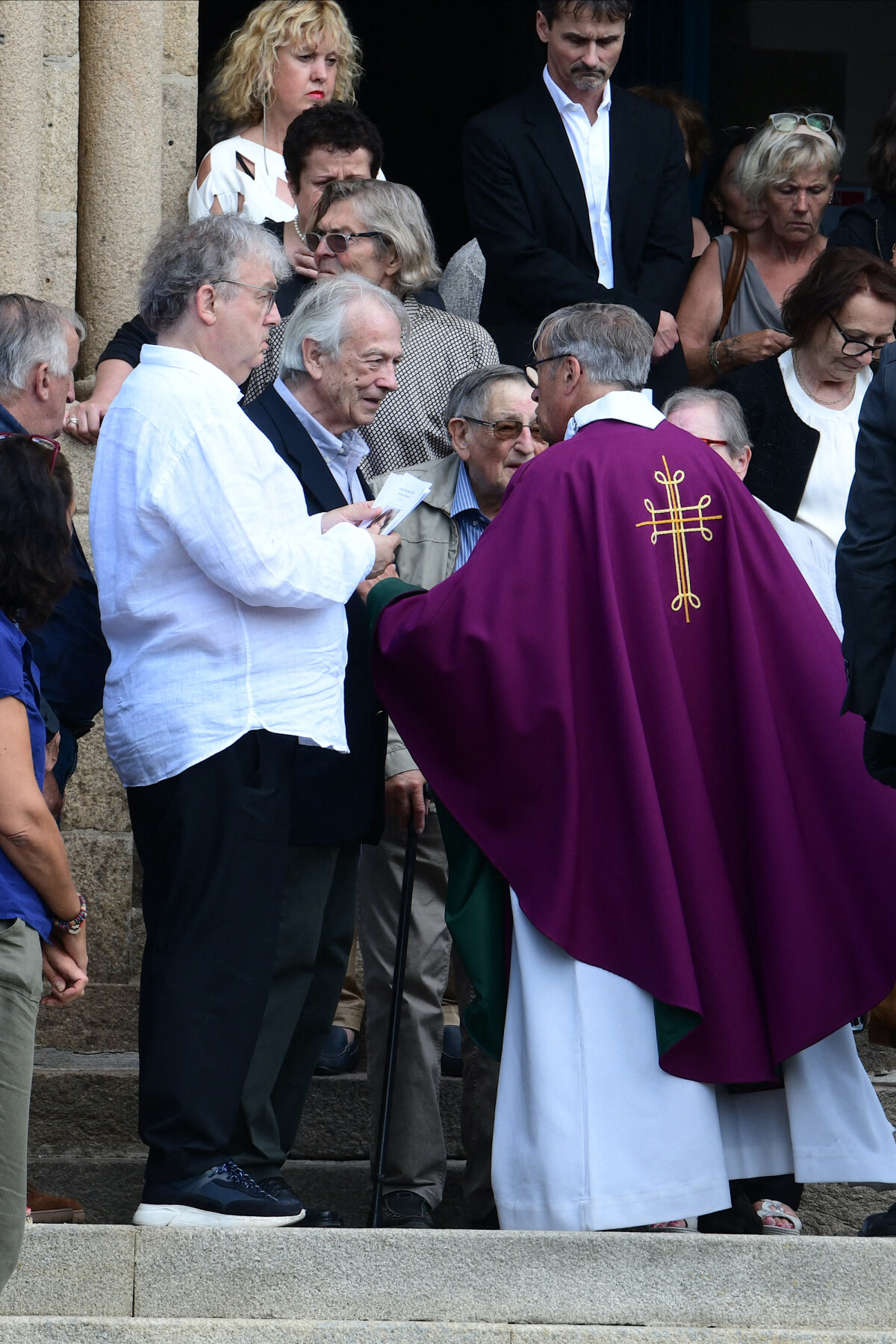 Photo : Exclusif - Dominique Besnehard, Jean-Pierre (père de la défunte ...