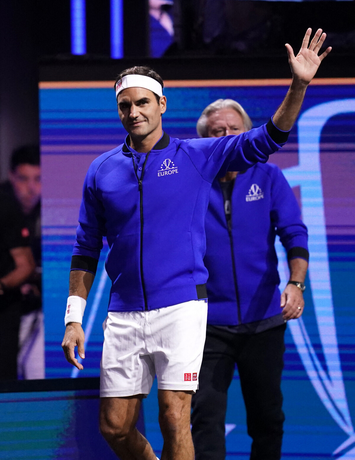 Photo : Roger Federer à la Laver Cup, à Londres, le 23 septembre 2022 ...