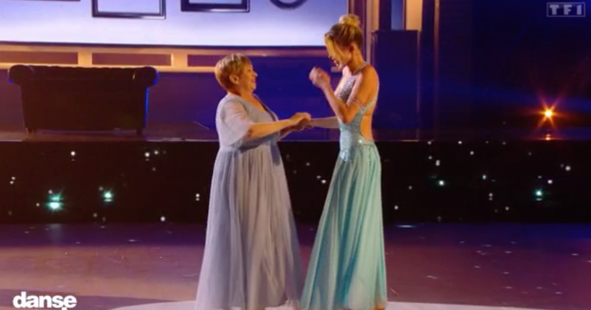 Léa Elui et sa grand-mère dans Danse avec les stars. - Purepeople