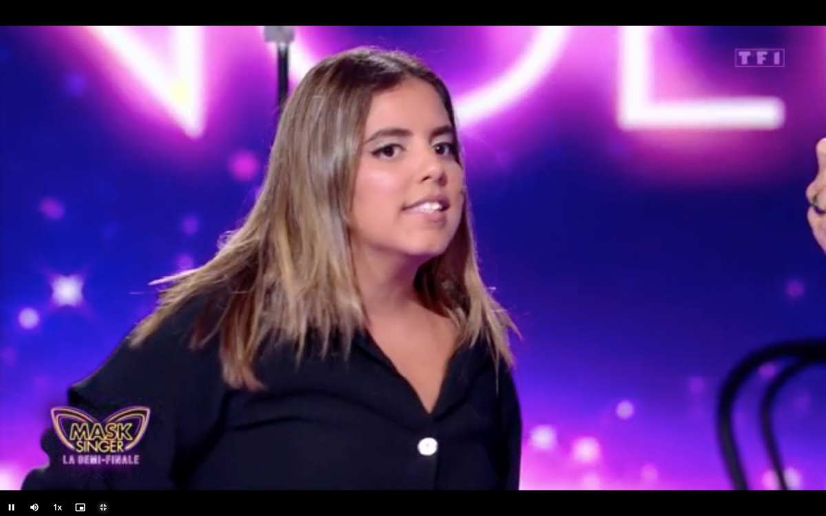 Photo : Inès Reg dans "Mask Singer" - Purepeople