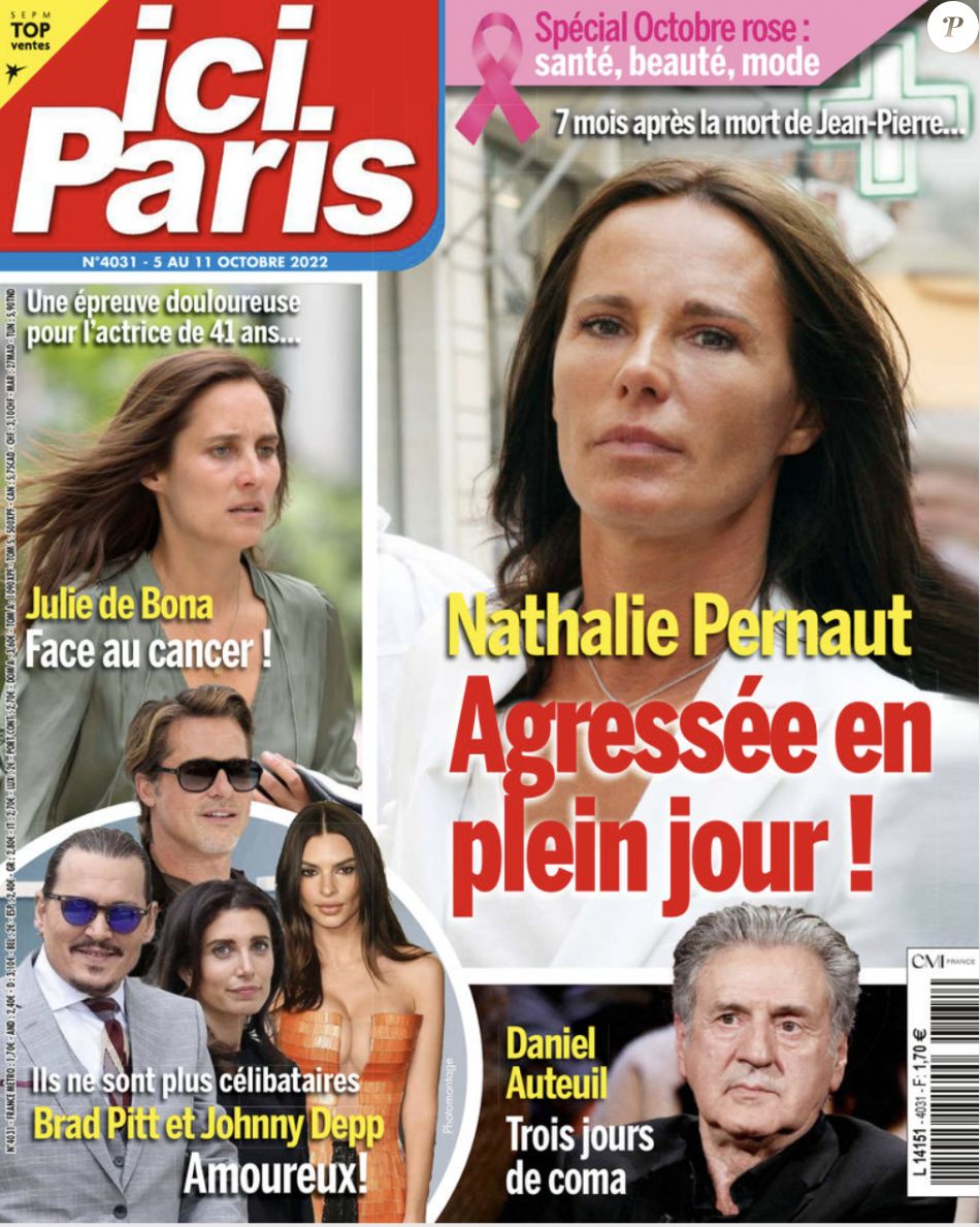 Une du magazine Ici Paris du 5 octobre 2022. - Purepeople