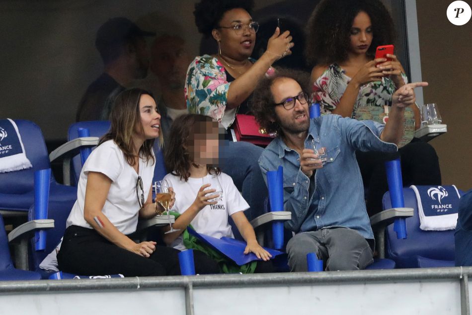 Élodie Bouchez, son mari Thomas Bangalter (groupe Daft Punk), leur fils ...