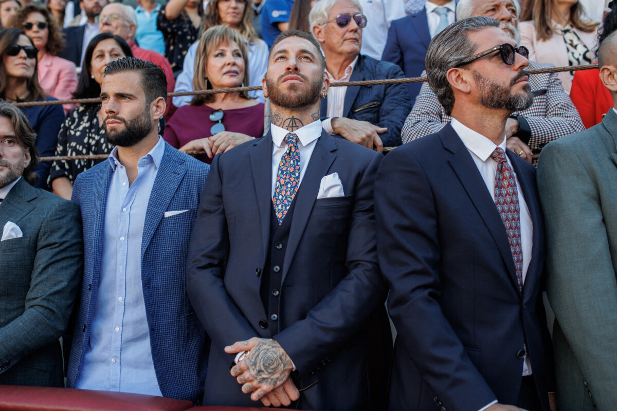 Photo : Nacho Fernandez, Sergio Ramos et Rene Ramos assistent à la ...