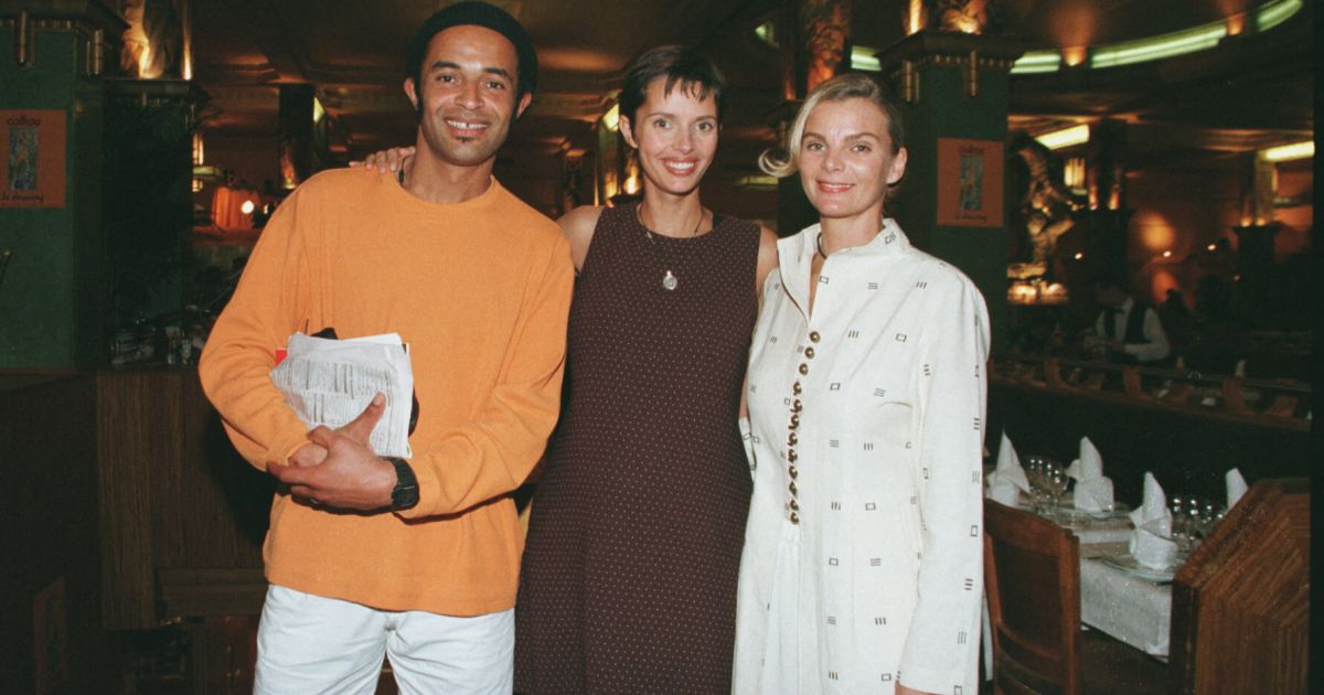 Yannick Noah, Cécilia Rodhe et Heather Whyte à Paris - Purepeople