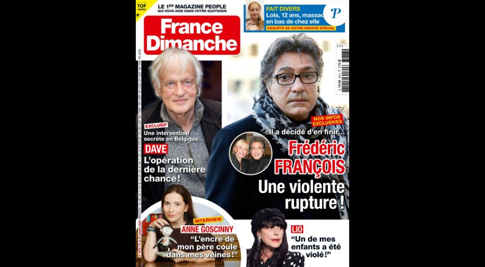Couverture du magazine France Dimanche du vendredi 21 octobre 2022 ...