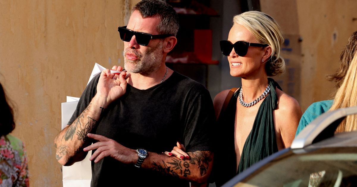 Laeticia Hallyday, son compagnon Jalil Lespert , sa fille Joy et leurs ...