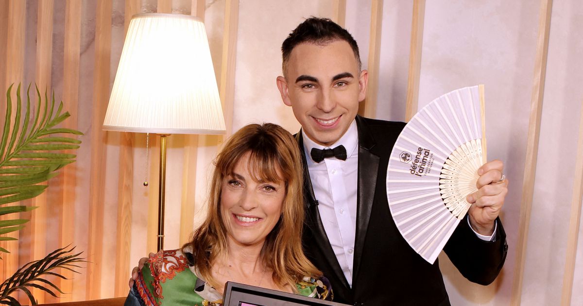 Jordan de Luxe et Eve Angeli lors de l'enregistrement de l'émission ...
