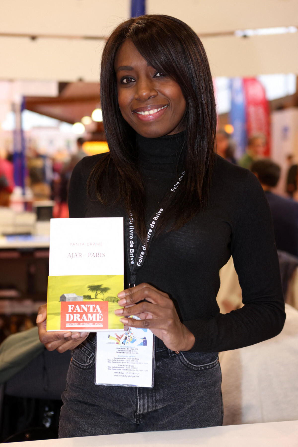 Photo : Fanta Dramé lors de la 40ème Foire du Livre de Brive 2022 à la ...