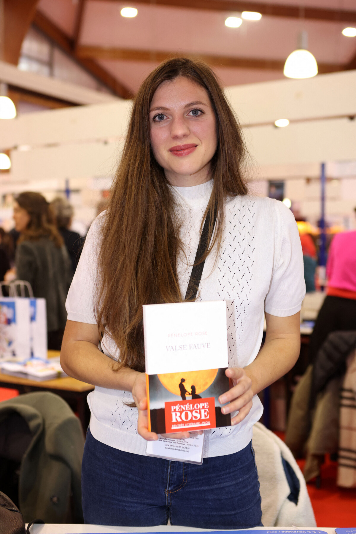 Photo : Pénélope Rose lors de la 40ème Foire du Livre de Brive 2022 à la Halle George Brassens à ...