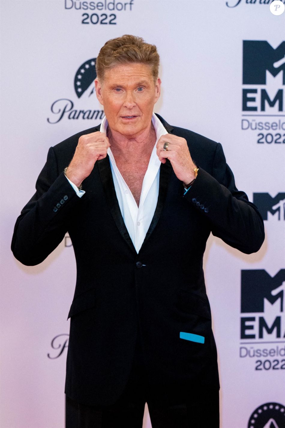 David Hasselhoff au photocall des MTV Europe Music Awards 2022 à ...