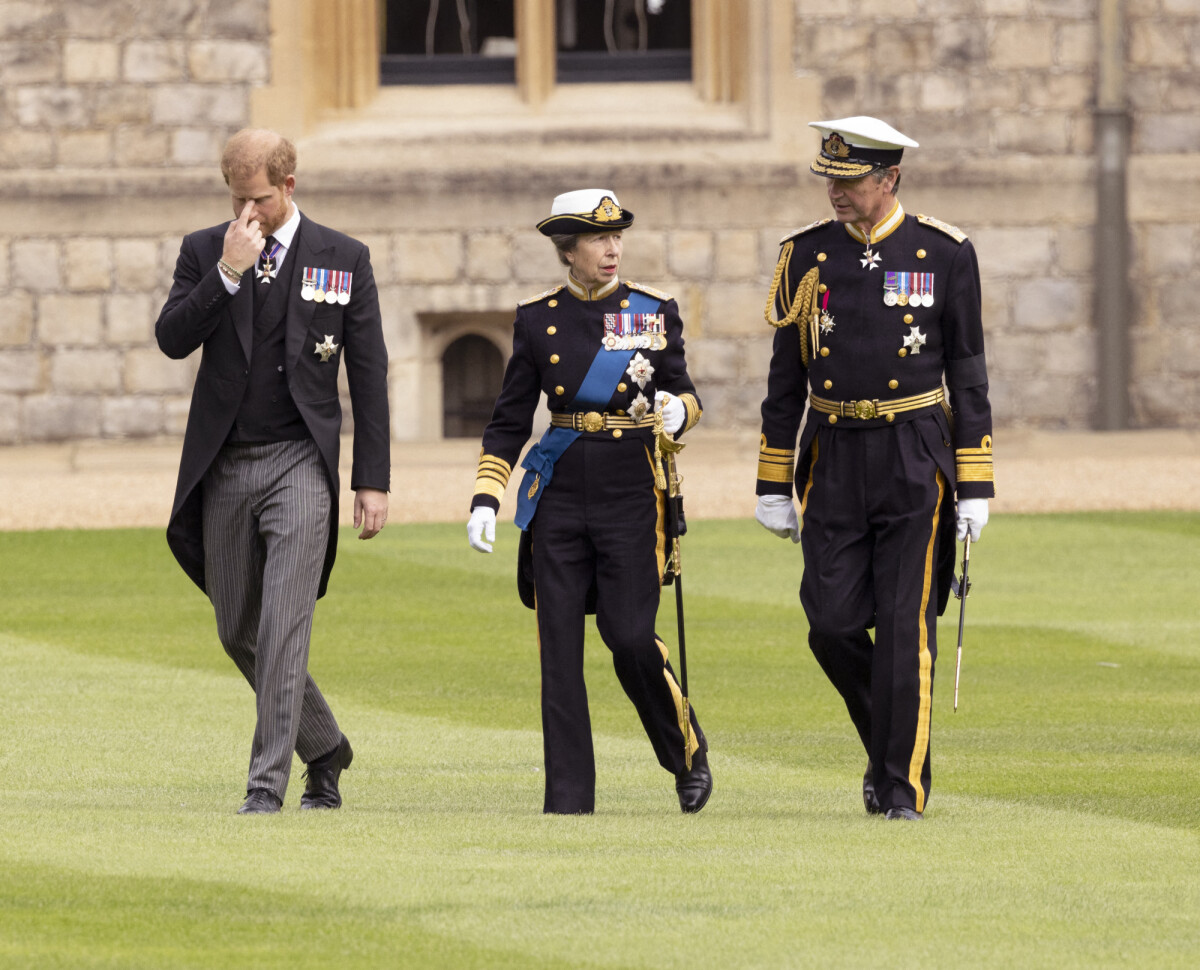 Photo : Le prince Harry, duc de Sussex, La princesse Anne,Timothy ...