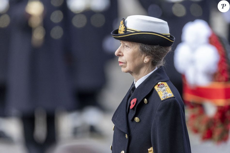 La princesse Anne lors du Remembrance Sunday Service à Londres, Royaume ...