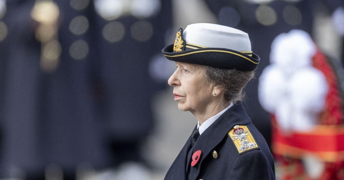 La princesse Anne lors du Remembrance Sunday Service à Londres, Royaume Uni, le 13 novembre 2022 ...
