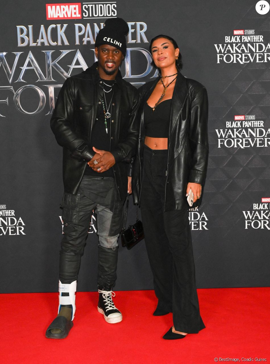 Black M et sa compagne Léa Djadja - Avant-première du film Black ...