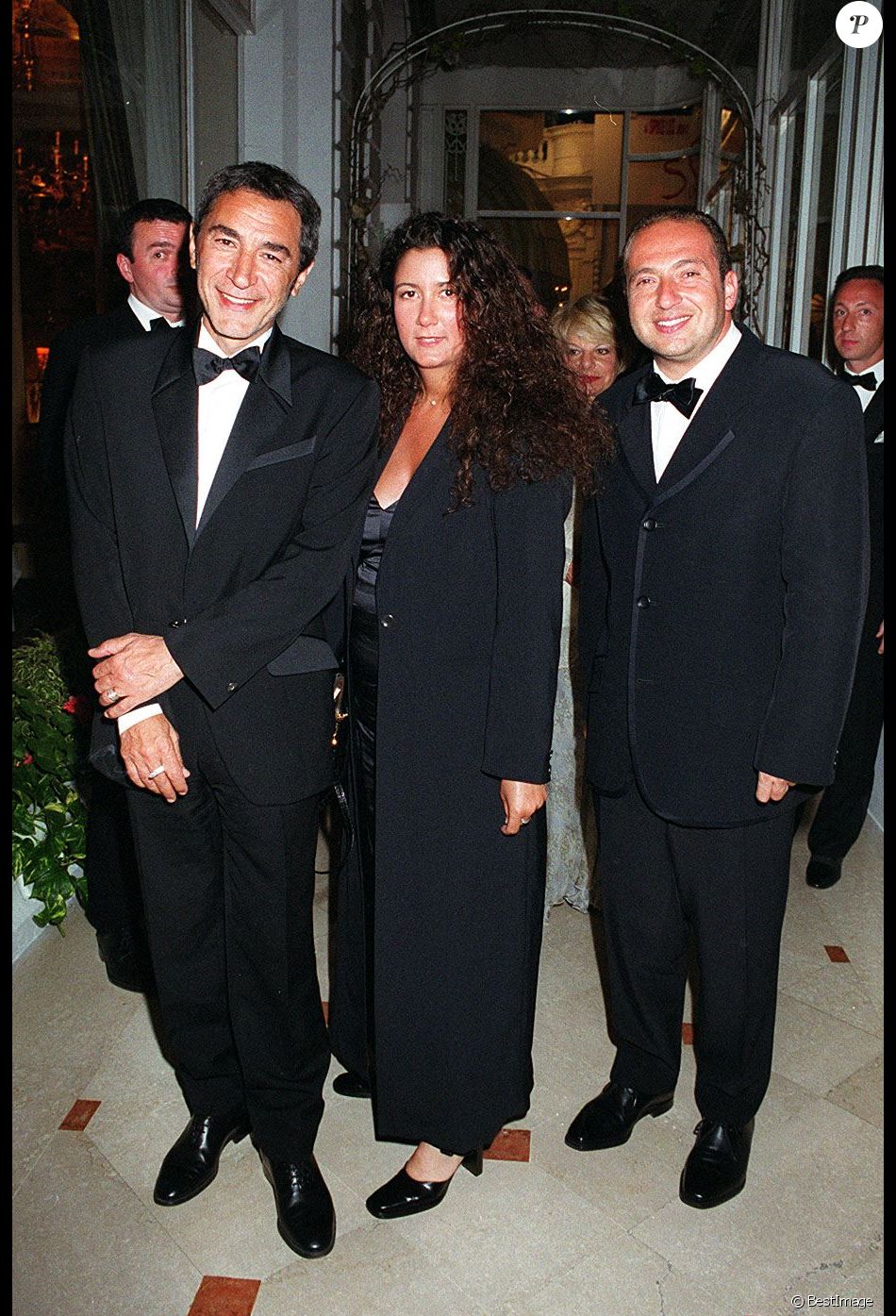 Richard Berry et sa fille Coline Berry avec Patrick Timsit à la soirée ...