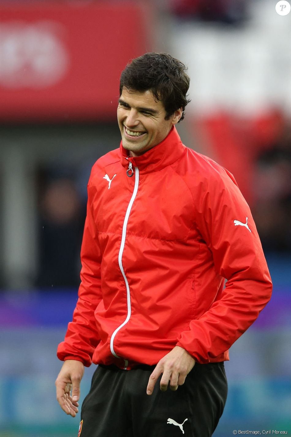 Yoann Gourcuff - People au match de football PSG - Rennes au Parc des ...