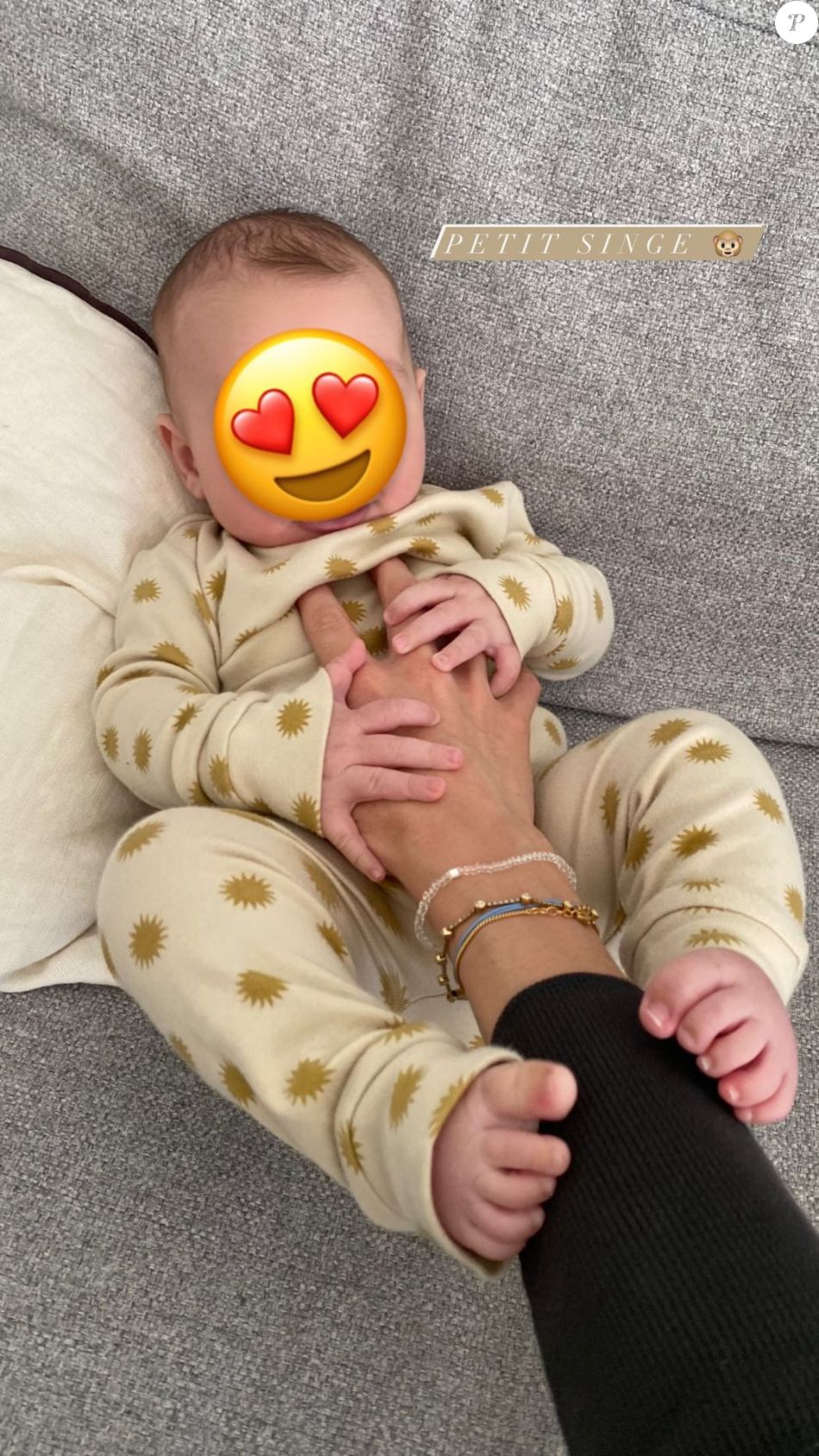 Ilona Smet et son bébé sur Instagram. - Purepeople