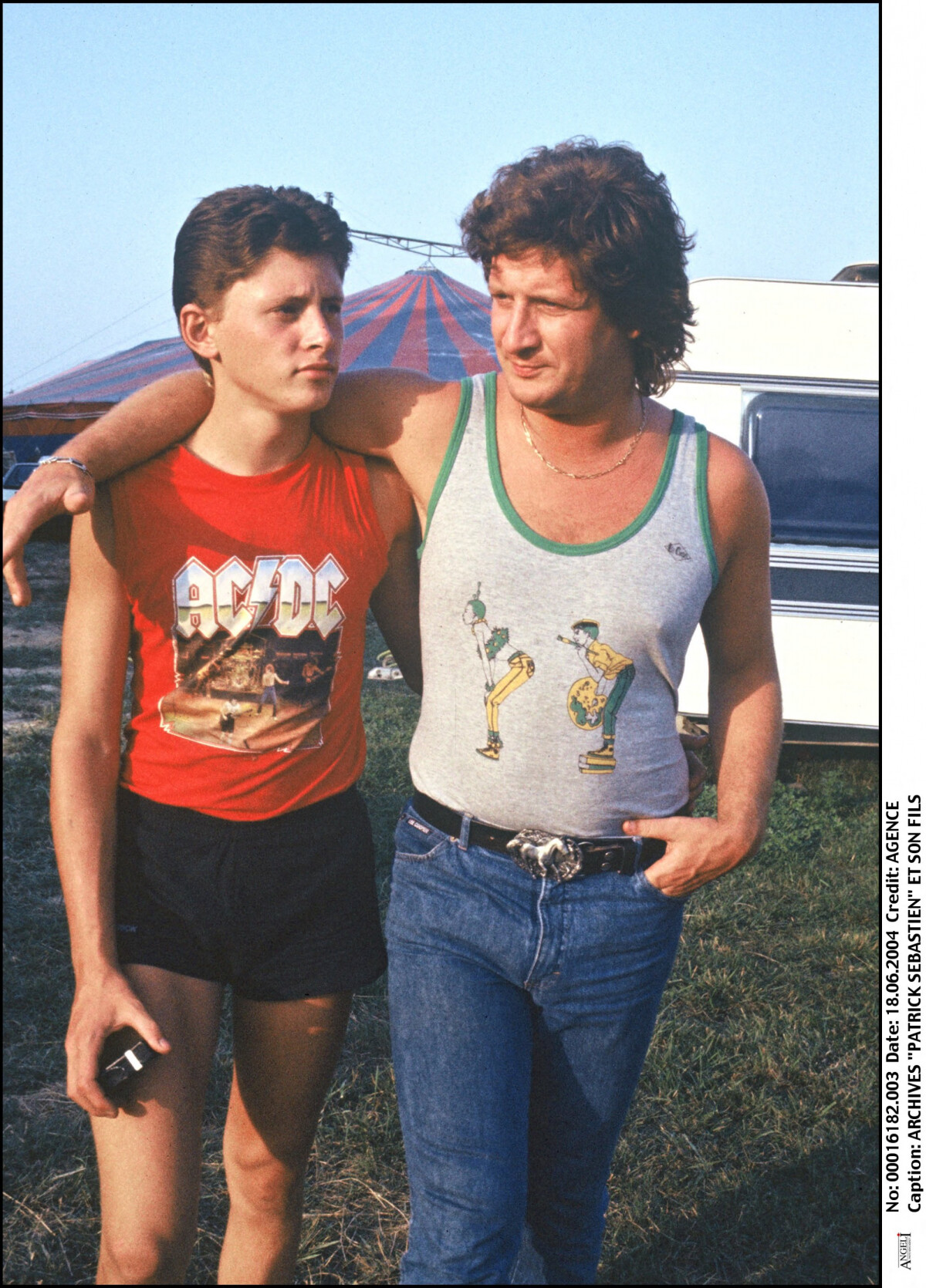 Photo : Patrick Sébastien et son défunt fils Sebastien en 1988 ...