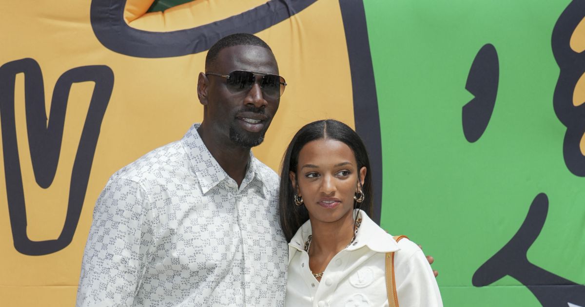 Omar Sy et sa fille Selly Sy - Photocall du défilé de mode Hommes Louis ...