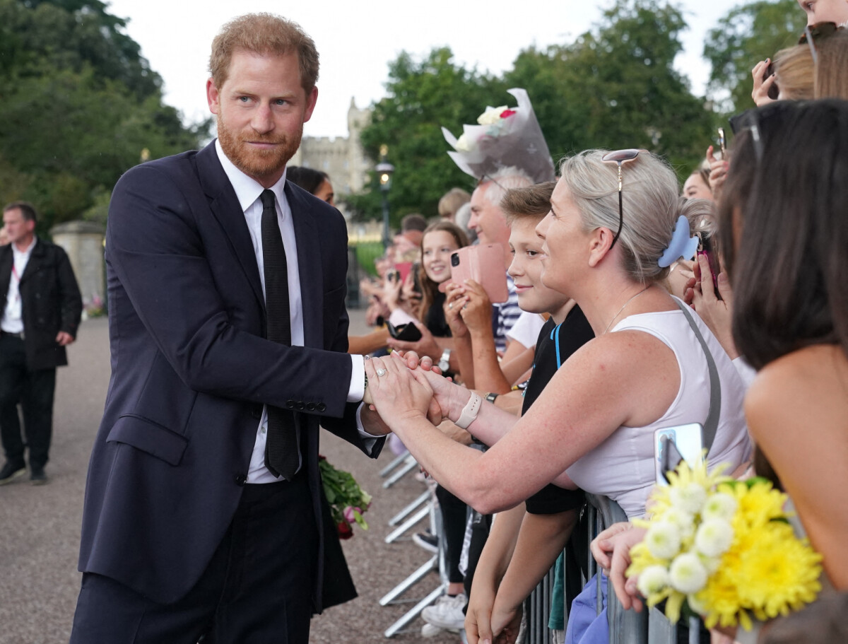 Photo : Le prince Harry, duc de Sussex à la rencontre de la foule ...