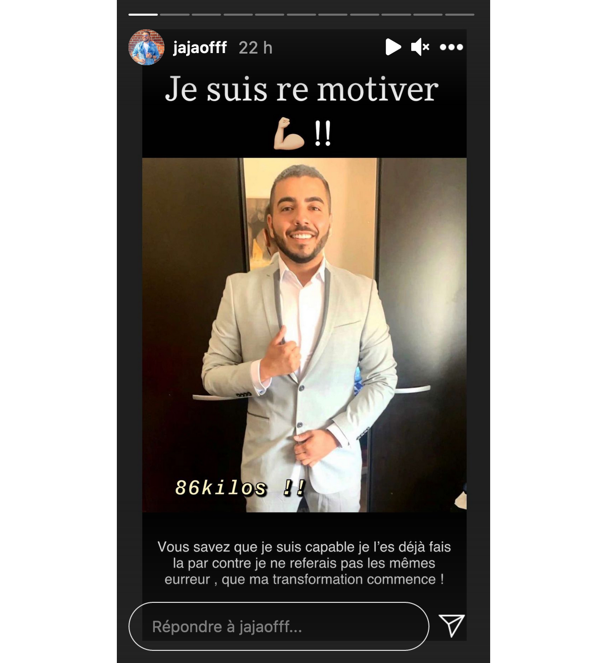 Photo : Jaja (Secret Story) explique avoir repris 14 kilos - Instagram ...
