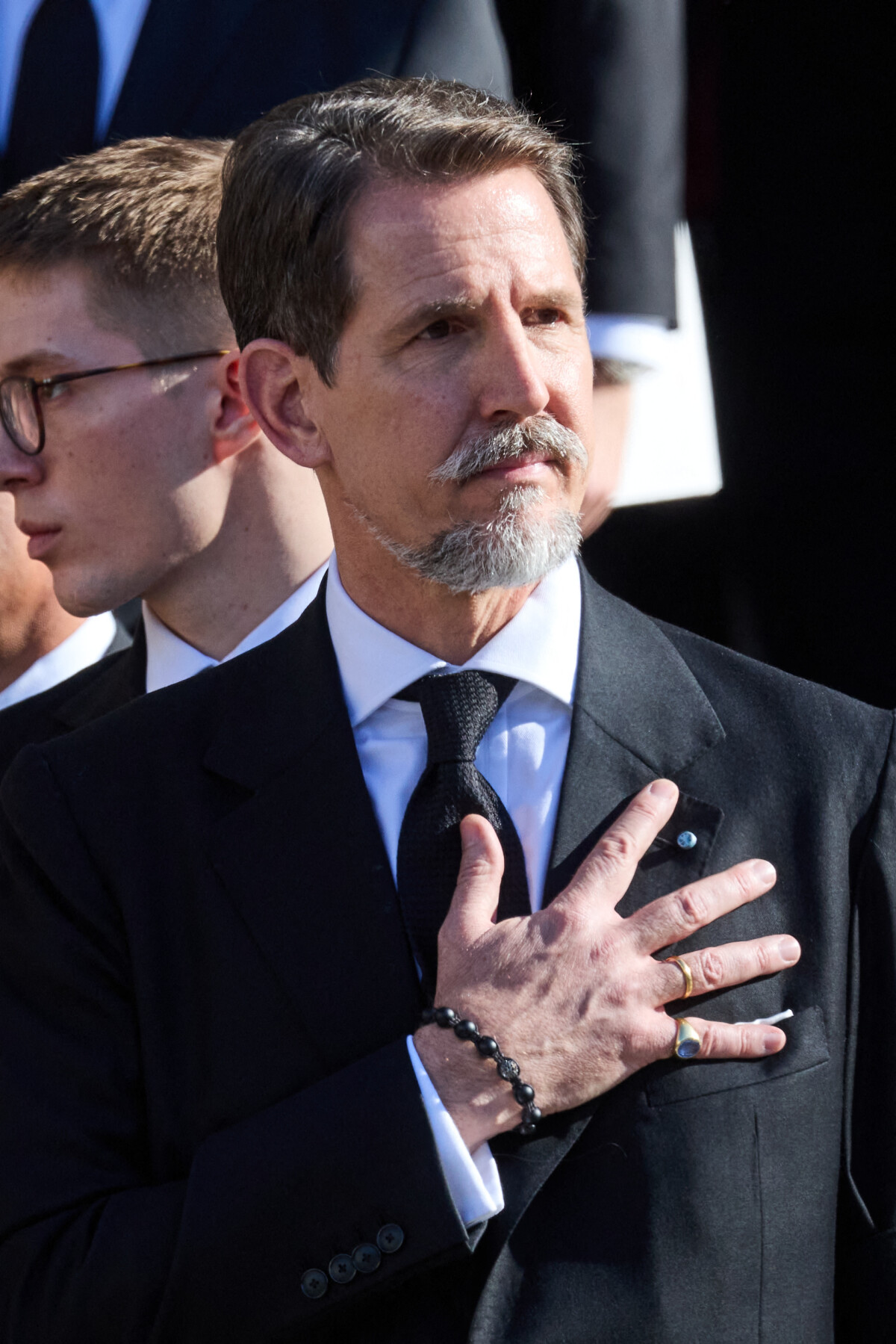 Photo : Le prince Paul (Pavlos) de Grèce - Sorties des obsèques du roi Constantin II de Grèce en ...