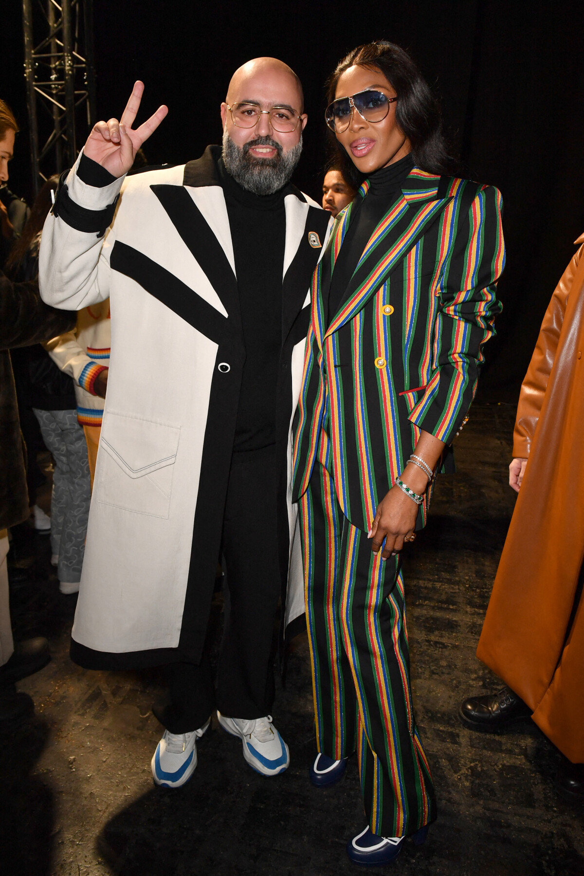 Photo : Charaf Tajer, Naomi Campbell - People au défilé de mode Hommes "Casablanca" prêt-à ...