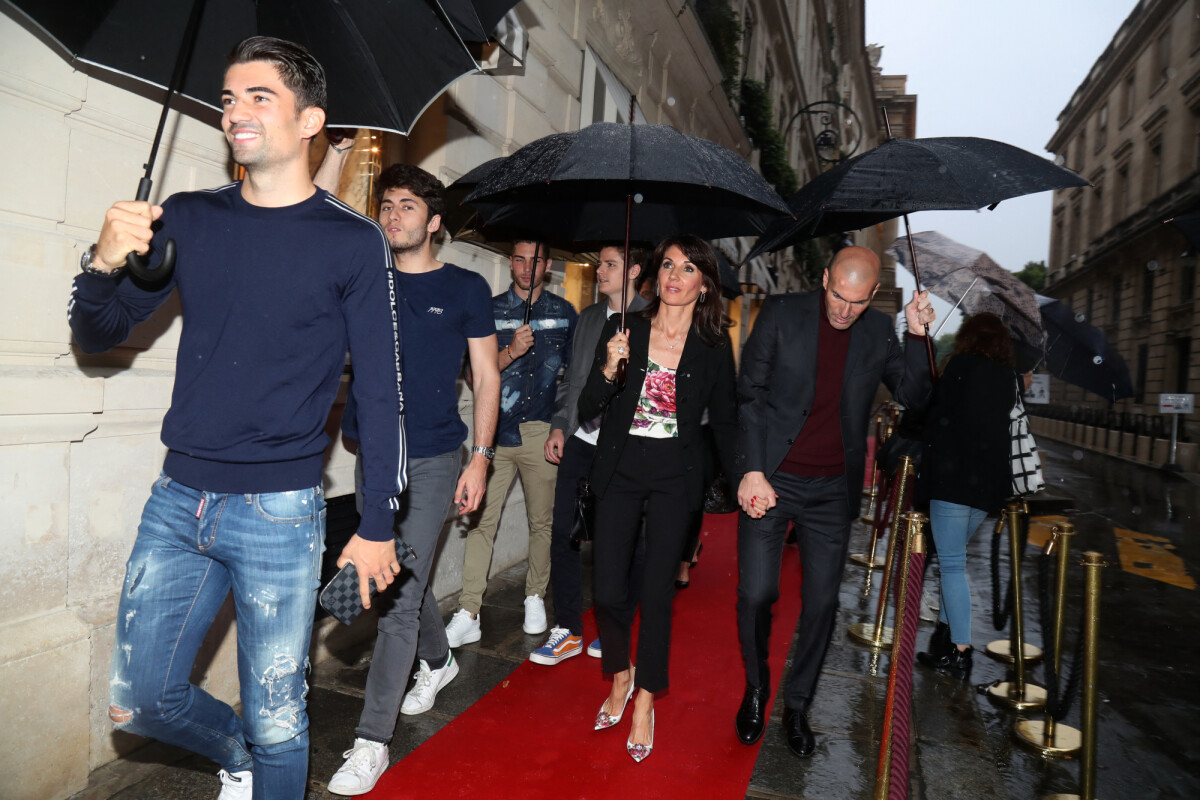 Photo : Zinédine Zidane avec sa femme Véronique et leurs enfants Luca ...
