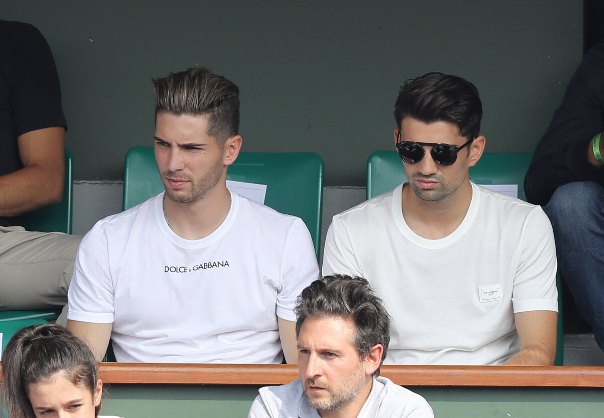Photo : Luca et Enzo Zidane dans les tribunes des Internationaux de ...