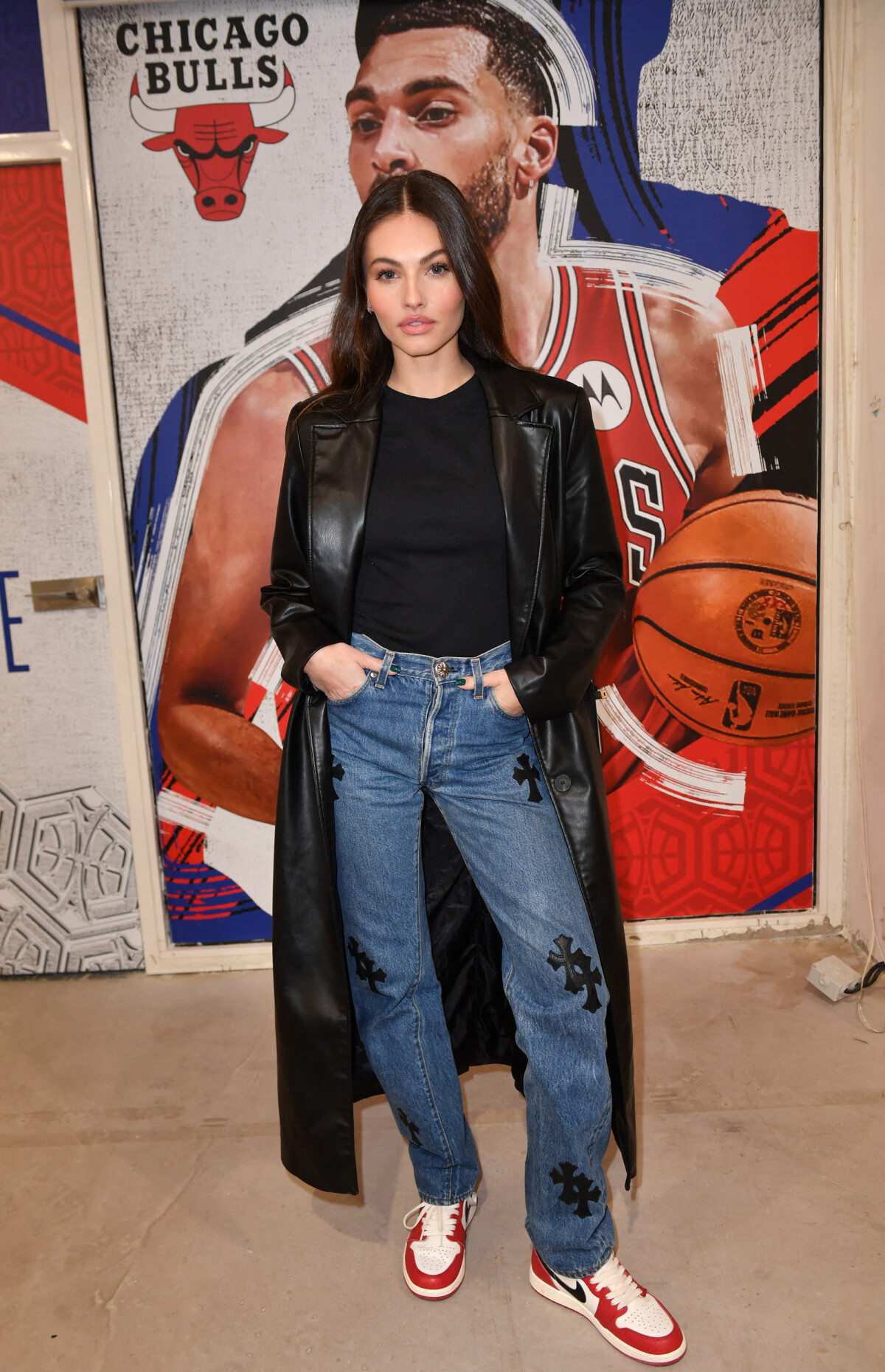 Photo : Thylane Blondeau au Club House NBA pour un match exhibition ...