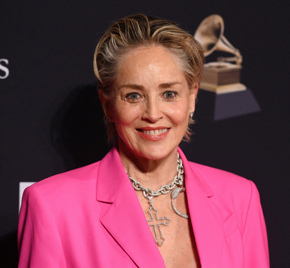 Photo : Sharon Stone - People au photocall des "Clive Davis Pre-Grammy ...