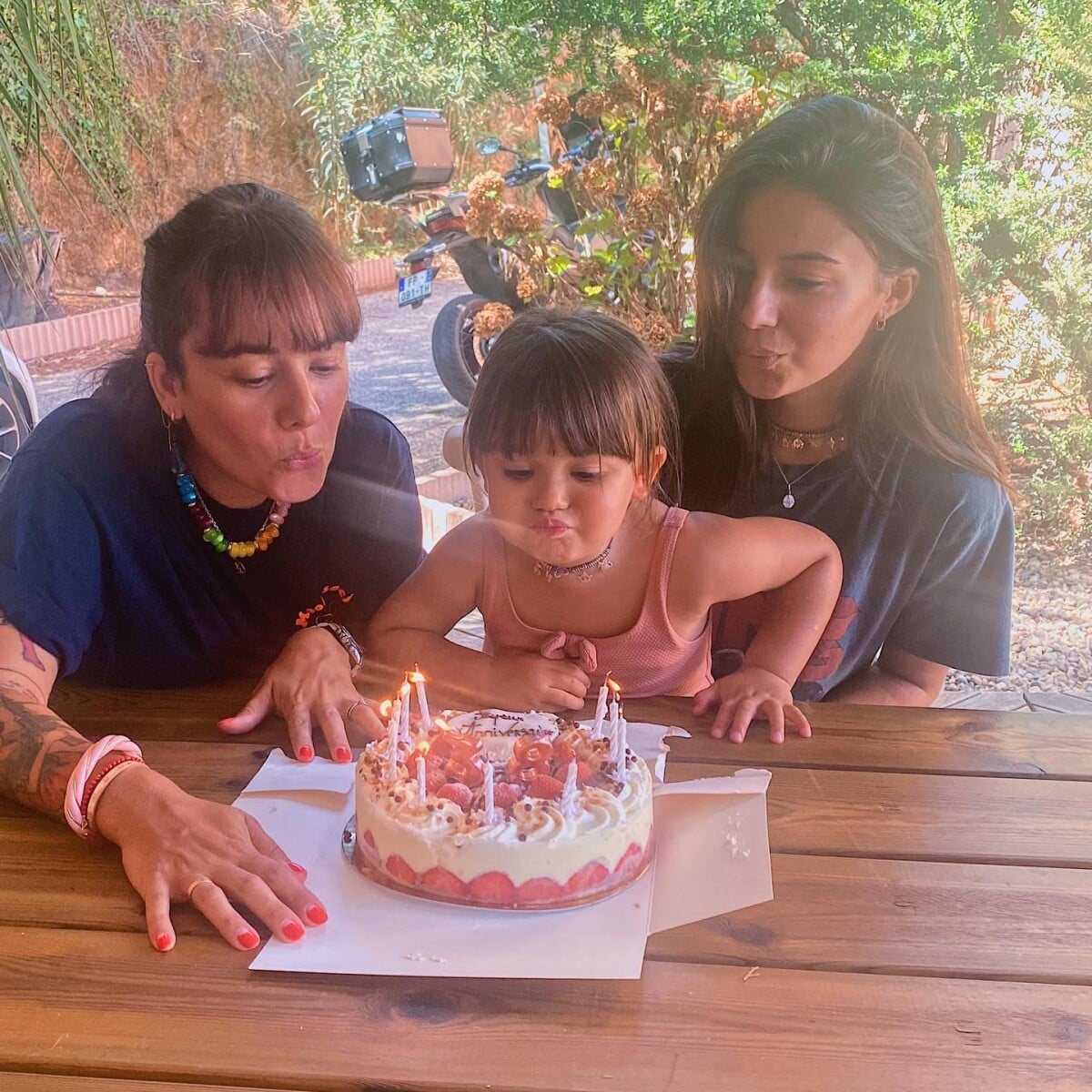 Photo : Alizée fête ses 38 ans avec ses filles, Annily et Maggy ...