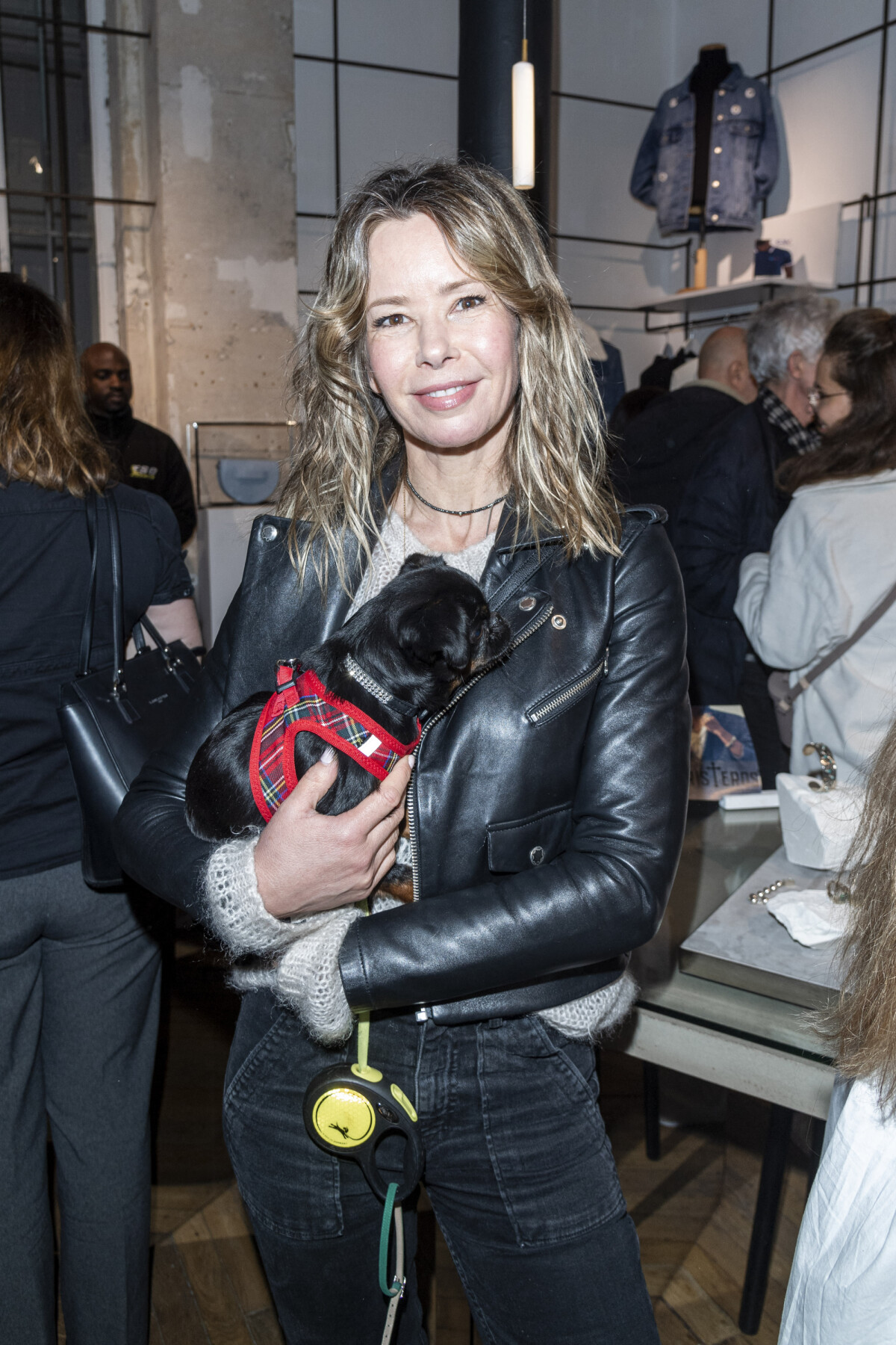 Photo : Romane Serda a fait le déplacement avec son petit chien. Romane ...