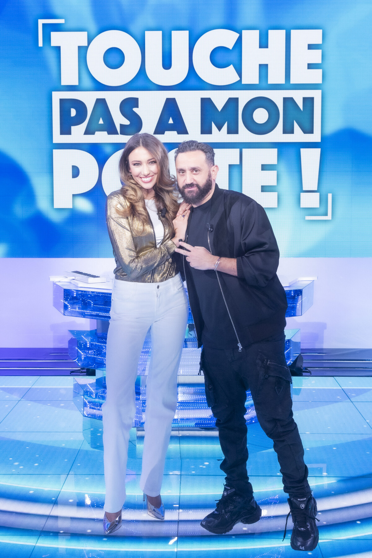 Photo : Exclusif - Delphine Wespiser, Cyril Hanouna - Enregistrement de ...