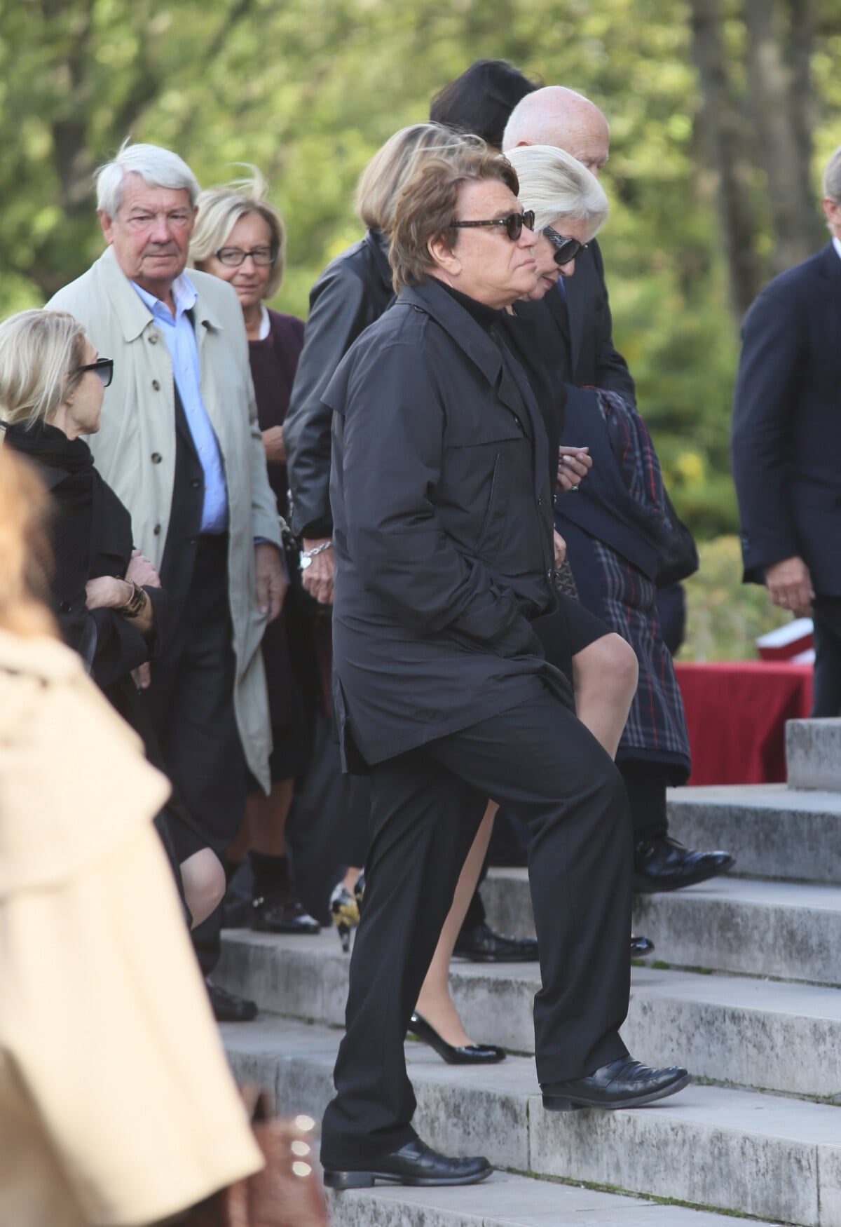 Photo : Bernard Tapie - Obsèques de Jean-Noël Tassez, le compagnon de ...