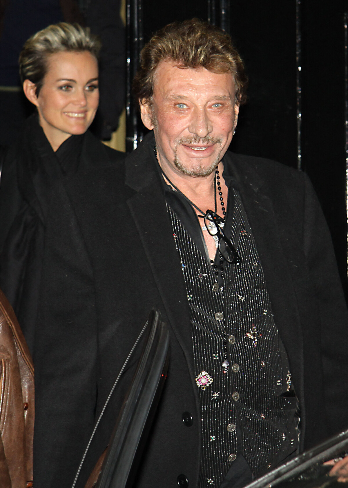 Photo : Johnny Hallyday et sa femme Laeticia Hallyday à la sortie d'un ...