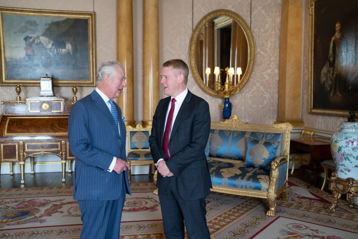 Photo : Le roi Charles III d'Angleterre, reçoit le Premier ministre de ...