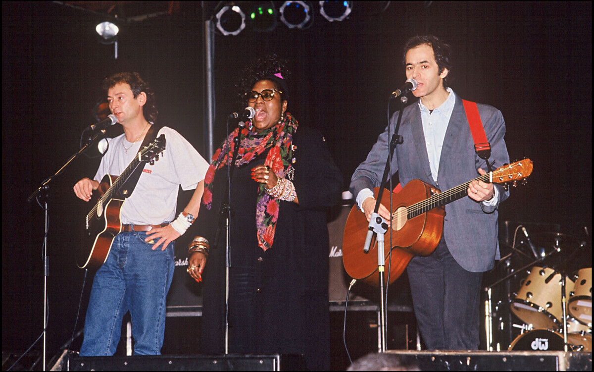 Photo : Jean-Jacques Goldman, Carole Fredericks et Michael Jones, sur ...